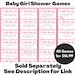 Baby Shower Candy Dice Game | Baby Dice Game | Printable Baby Shower ...