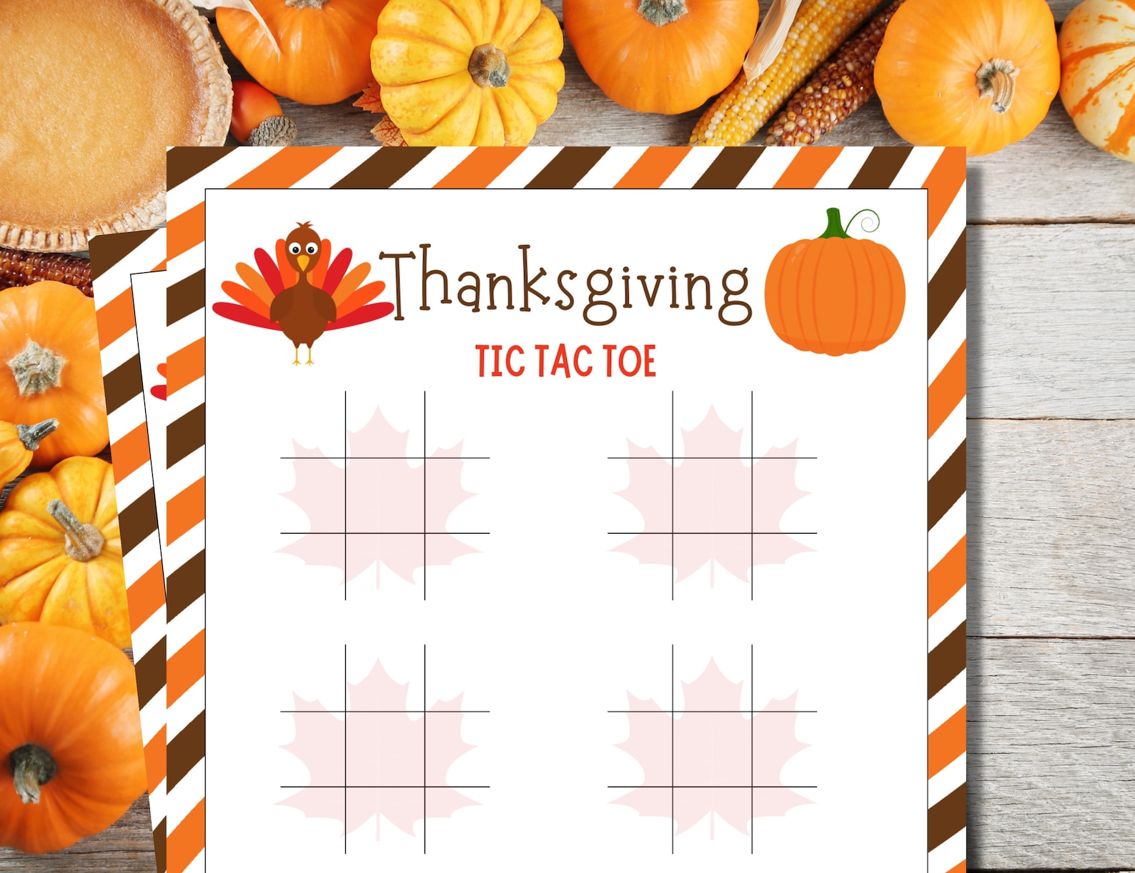 Thanksgiving Tic Tac Toe Game | Kids Games | Thanksgiving Games ...