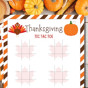 Thanksgiving Tic Tac Toe Game | Kids Games | Thanksgiving Games ...