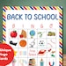 Back to School Bingo Back to School Games Family Games - Etsy