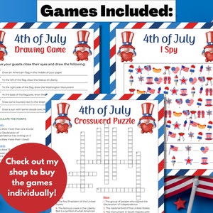 4th of July Games | Fourth of July | 4th of July Game Bundle | Family ...