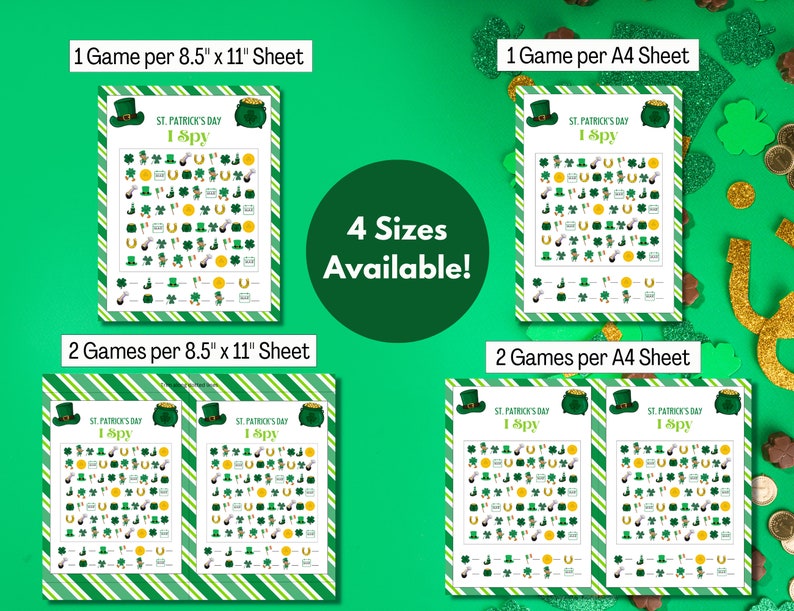 St Patrick's Day I Spy Game, Look and Find Game, St Patrick's Day Games ...
