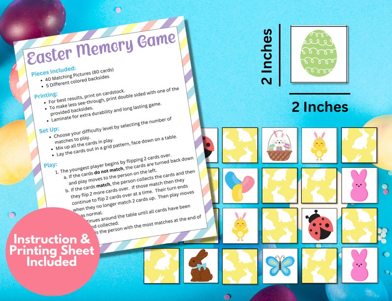 Easter Memory Game | Easter Matching Game | Easter Classroom Games ...