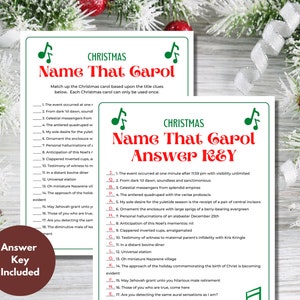 Christmas Games, Christmas Name That Carol, Christmas Song Game ...