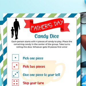 Fathers Day Candy Dice | Kids Game | Fathers Day Games | Fathers Day ...