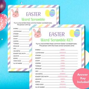 Easter Word Scramble Game | Easter Unscramble Game | Easter Games ...