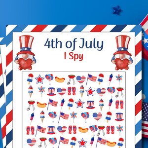 4th of July I Spy Game | Look and Find Game | 4th of July Games | Kids ...