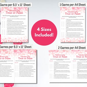 Valentines Day True or False Game, Valentines Day Trivia Game ...