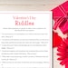 Valentines Day Riddle Game, Valentines Day Trivia Game, Valentines Day ...