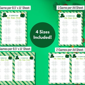 St Patrick's Day Tic Tac Toe Game, St Patrick's Day Kids Games, St ...