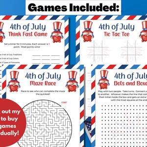 4th of July Games | Fourth of July | 4th of July Game Bundle | Family ...