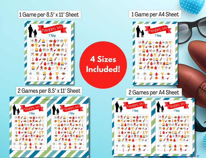 Fathers Day I Spy Game | Look and Find Game | Fathers Day Games | Kids ...