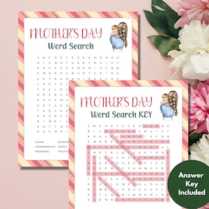 Mothers Day Word Search | Mothers Day Word Puzzle | Mothers Day Games ...