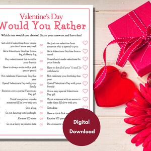 Valentines Day Would You Rather, Valentines Day This or That ...