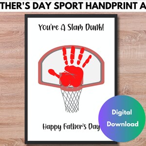 Father's Day Handprint Craft | Father's Day Craft | Fathers Day Sport ...