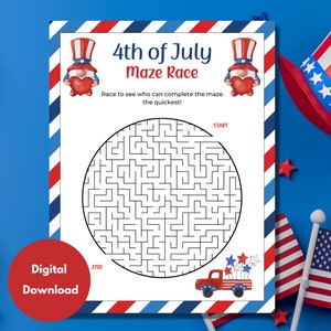 4th of July Maze Race | Kids Maze Game | 4th of July Games | Family ...