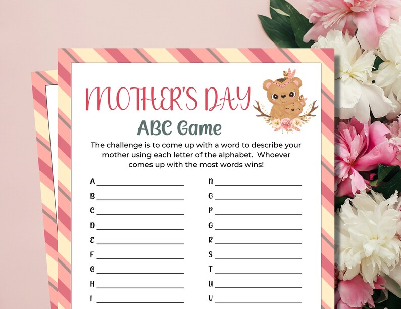 Mothers Day ABC Game | A-Z Race Game | Mothers Day Alphabet Game | Mothers Day Games | Mothers ...