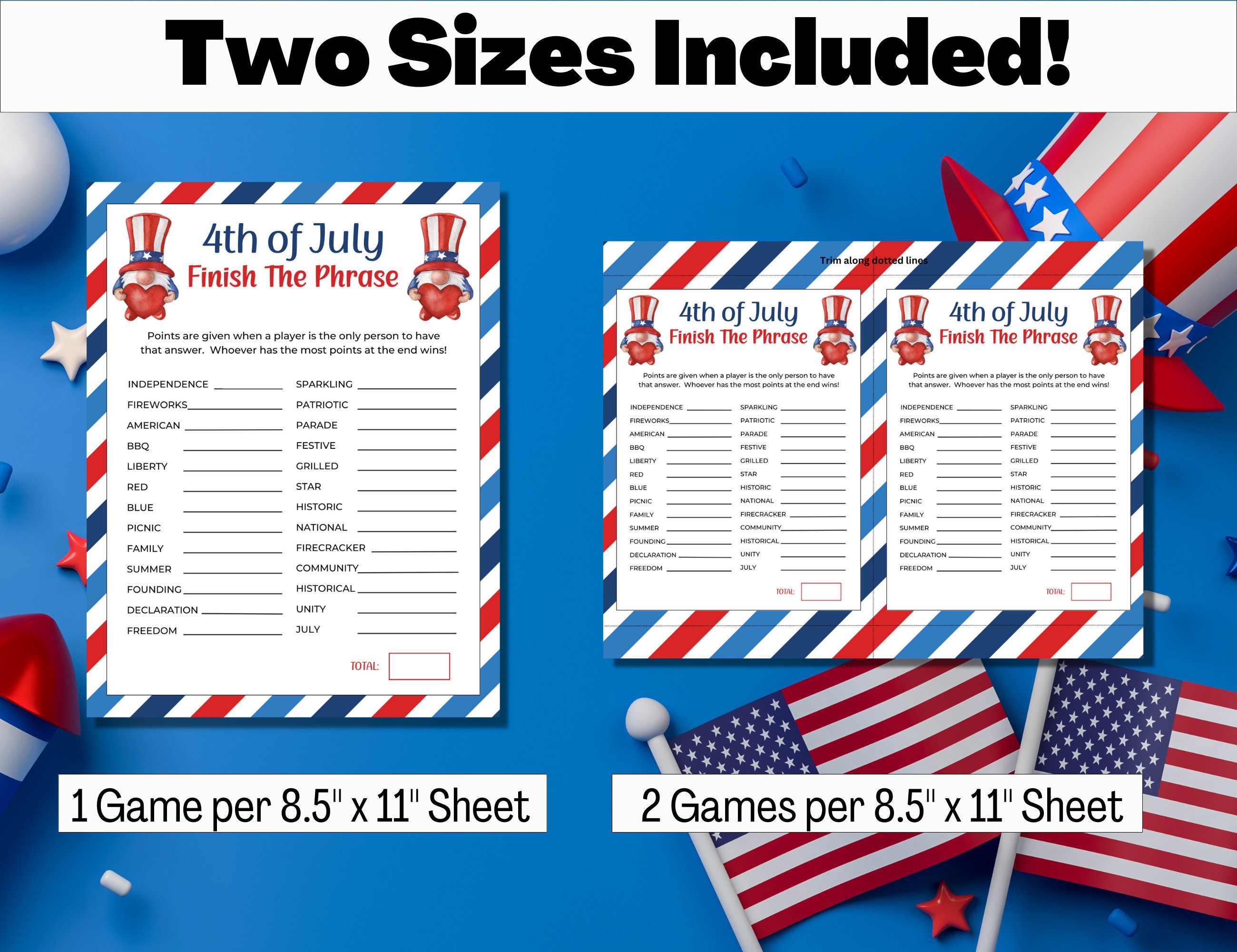 4th of July Games | Fourth of July | 4th of July Game Bundle | Family ...