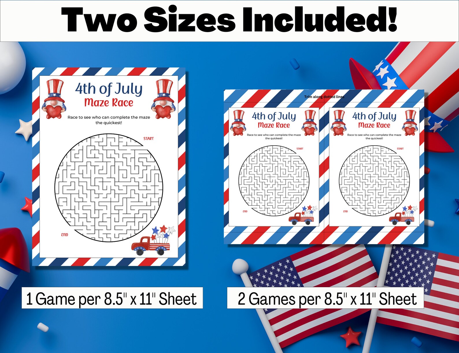 4th of July Maze Race | Kids Maze Game | 4th of July Games | Family ...