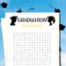 Graduation Word Search Graduation Word Puzzle 2024 Graduation Games ...