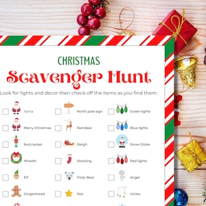 Christmas Scavenger Hunt Christmas Lights & Decor Christmas - Etsy