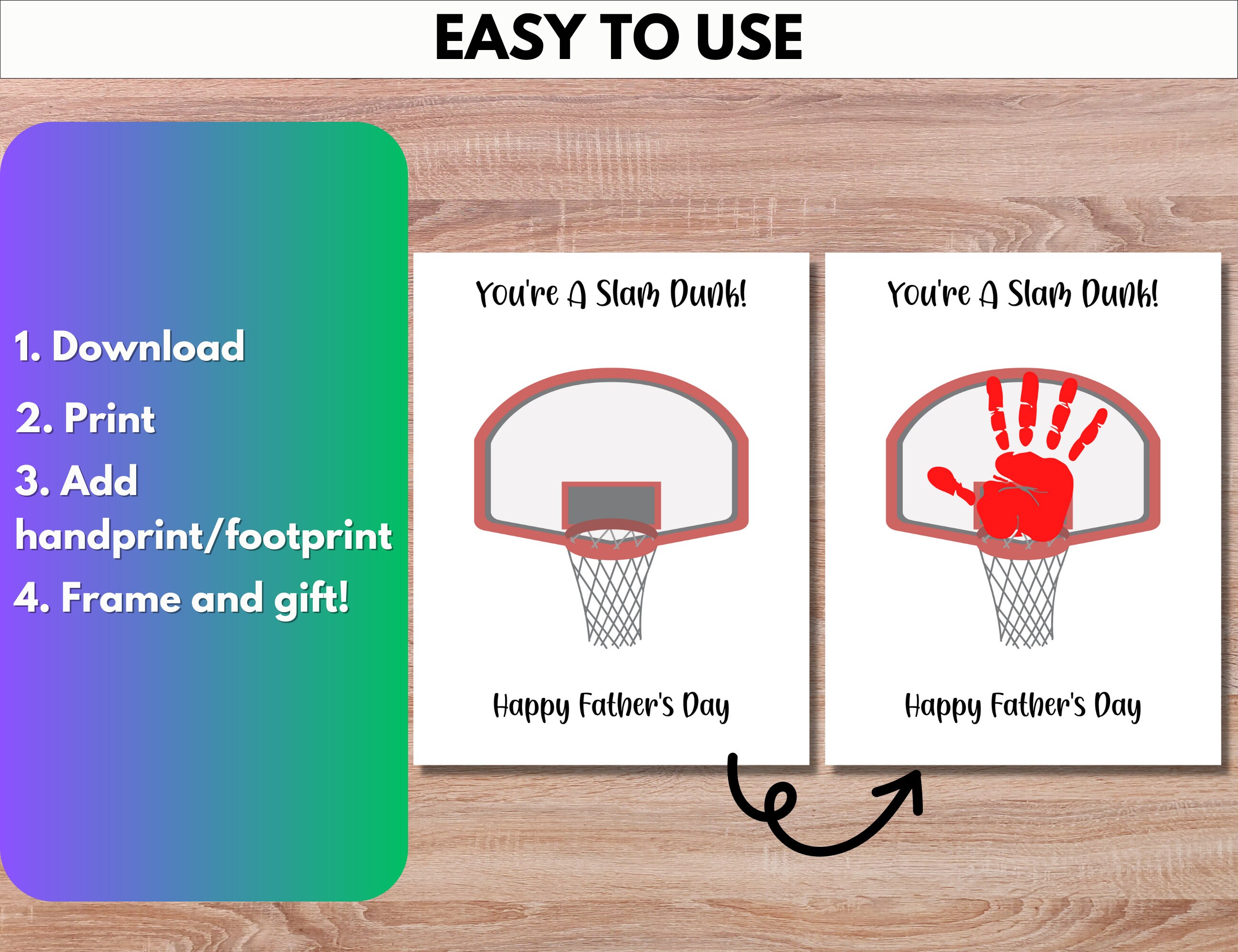 Father's Day Handprint Craft Father's Day Craft Fathers Day Sport ...