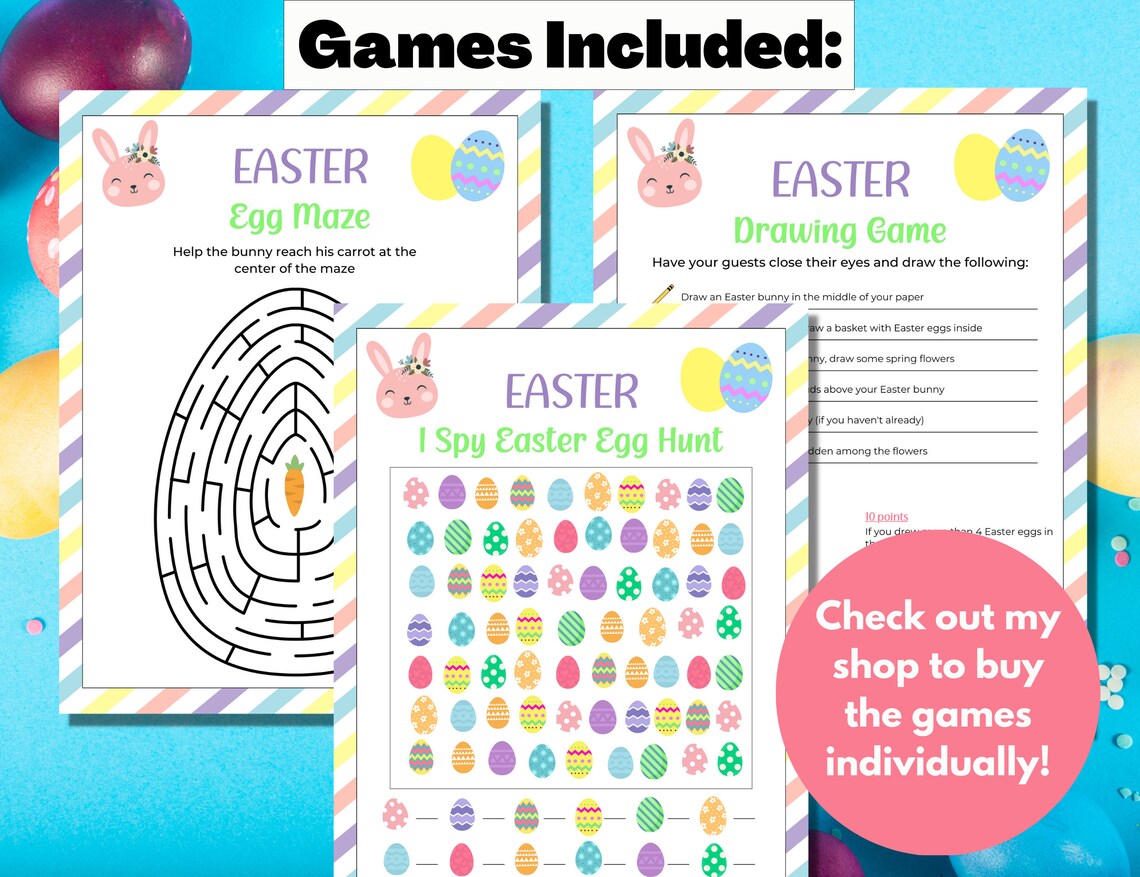 Easter Game Bundle Easter Activities Easter Games Printable Games ...