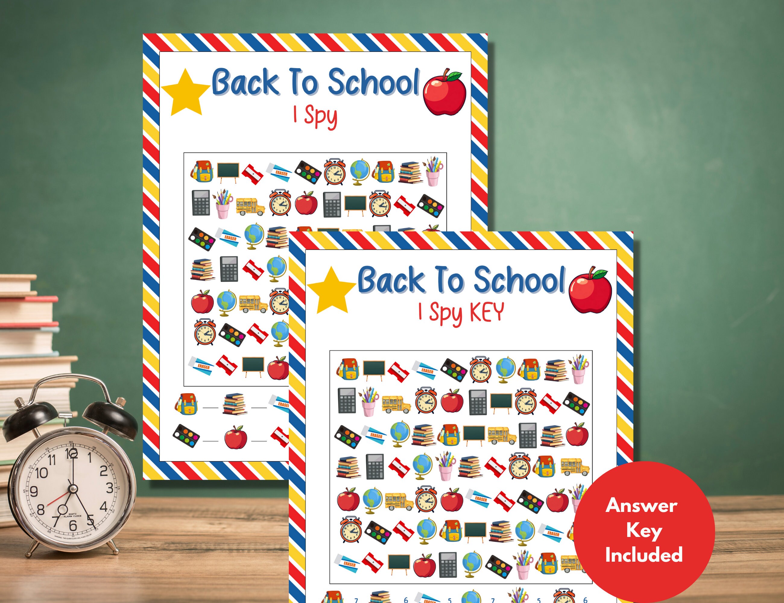 Back to School I Spy Game Look and Find Game Back to School Games Kids ...