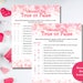 Valentines Day True or False Game, Valentines Day Trivia Game ...
