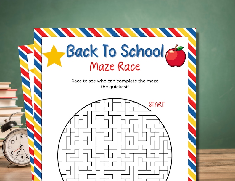 Back to School Maze Race | Kids Maze Game | Back to School Games ...