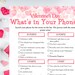 Valentines Day Finish the Phrase Game, Fill in the Blank, Valentines ...
