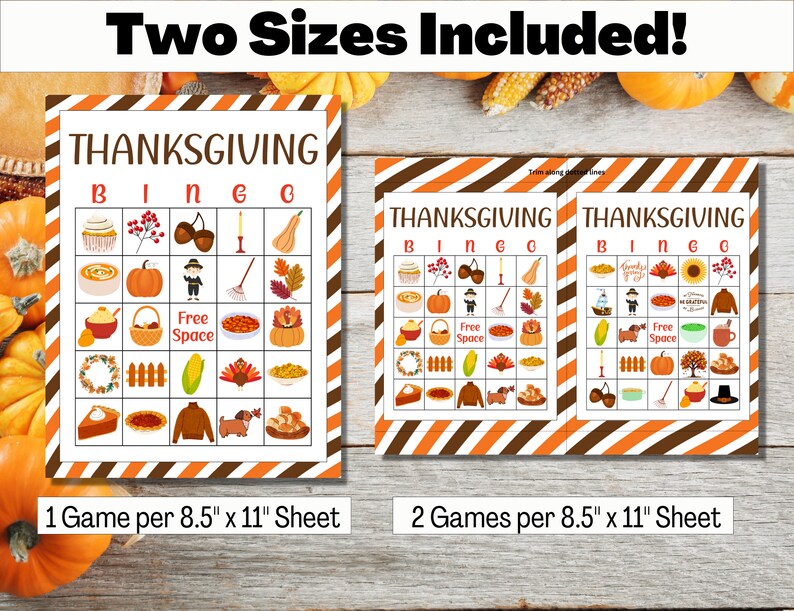 Thanksgiving Bingo | Friendsgiving Bingo | Thanksgiving Games | Family ...