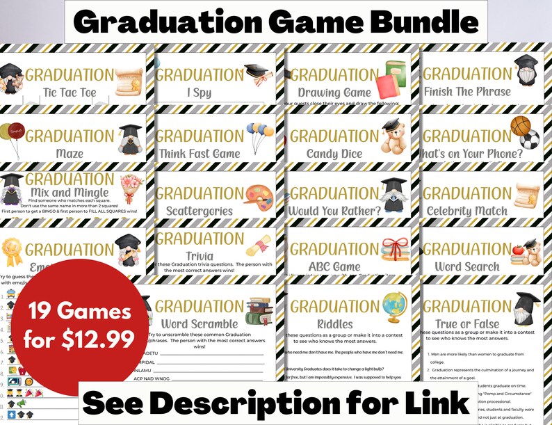 Graduation Think Fast Game | Graduation Trivia Game | 2024 Graduation ...