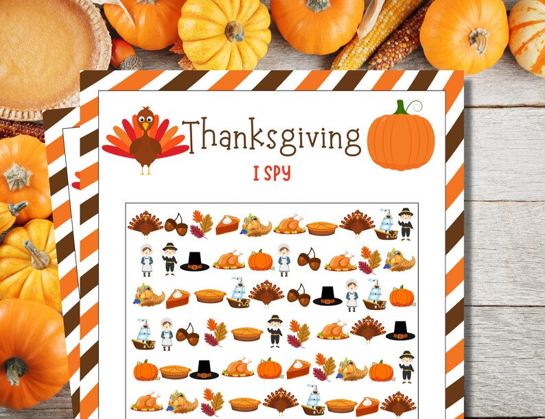 Thanksgiving I Spy Game | Look and Find Game | Thanksgiving Games ...