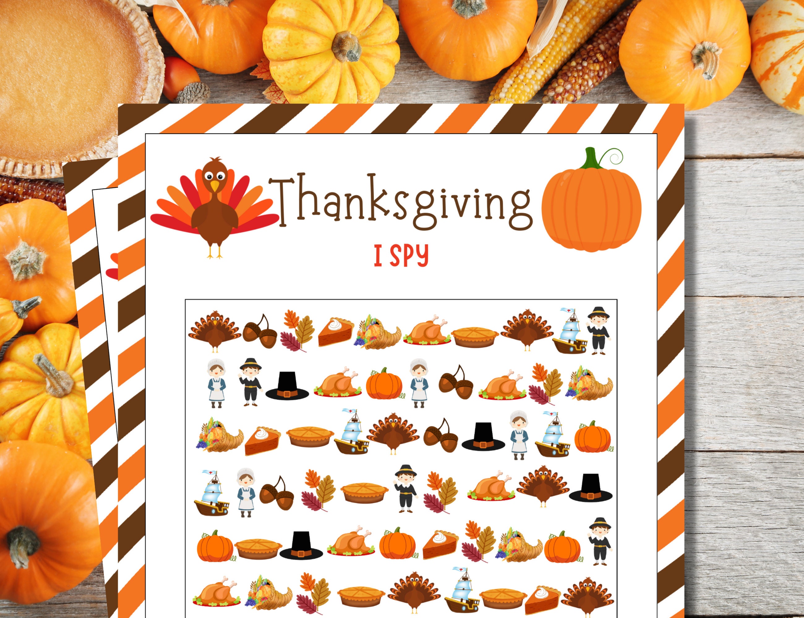 Thanksgiving I Spy Game Look and Find Game Thanksgiving Games Kids ...