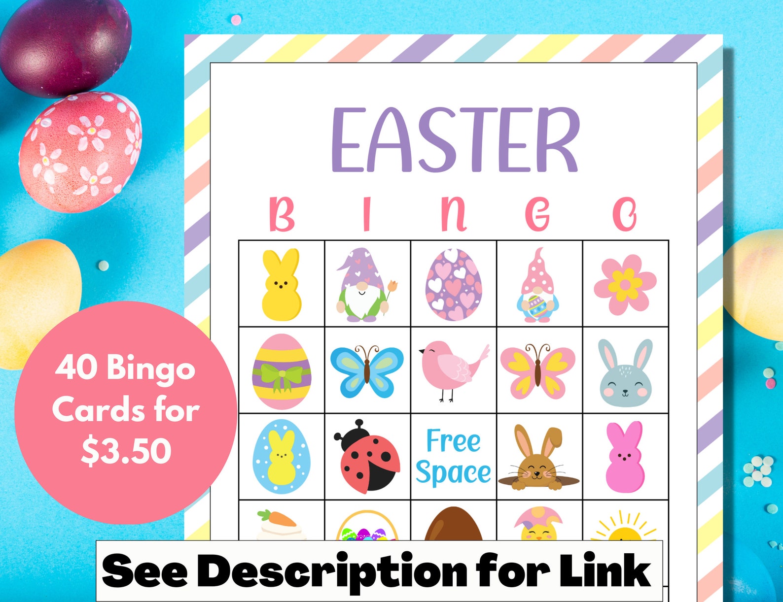 Easter Find the Guest Bingo Ice Breaker Game Mix & Mingle Game Find ...