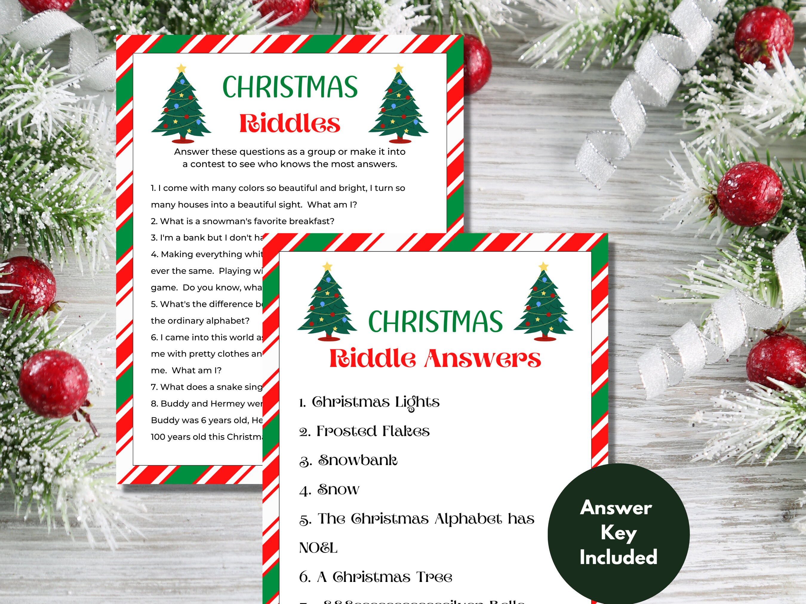 Christmas Riddles | Christmas Trivia Game | Christmas Games | Christmas ...