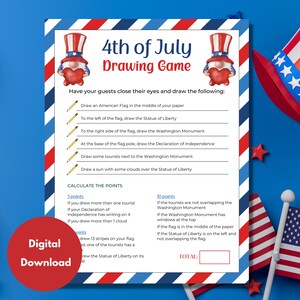 4th of July Drawing Game | Kids Game | 4th of July Games | Family Game ...