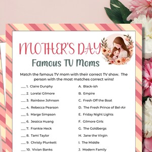 Famous TV Moms | Mothers Day TV Quiz | Mothers Day Trivia Game ...