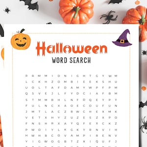 Halloween Word Search | Halloween Word Puzzle | Halloween Games | Party ...
