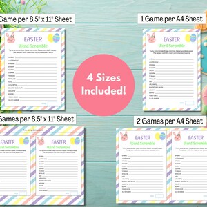 Easter Word Scramble Game Easter Unscramble Game Easter - Etsy
