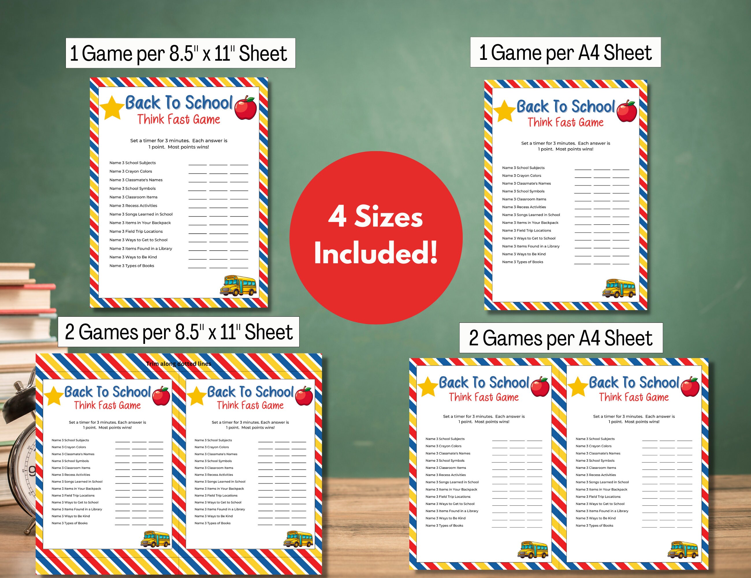 Back to School Games Bundle | Back to School Icebreakers | Printable ...