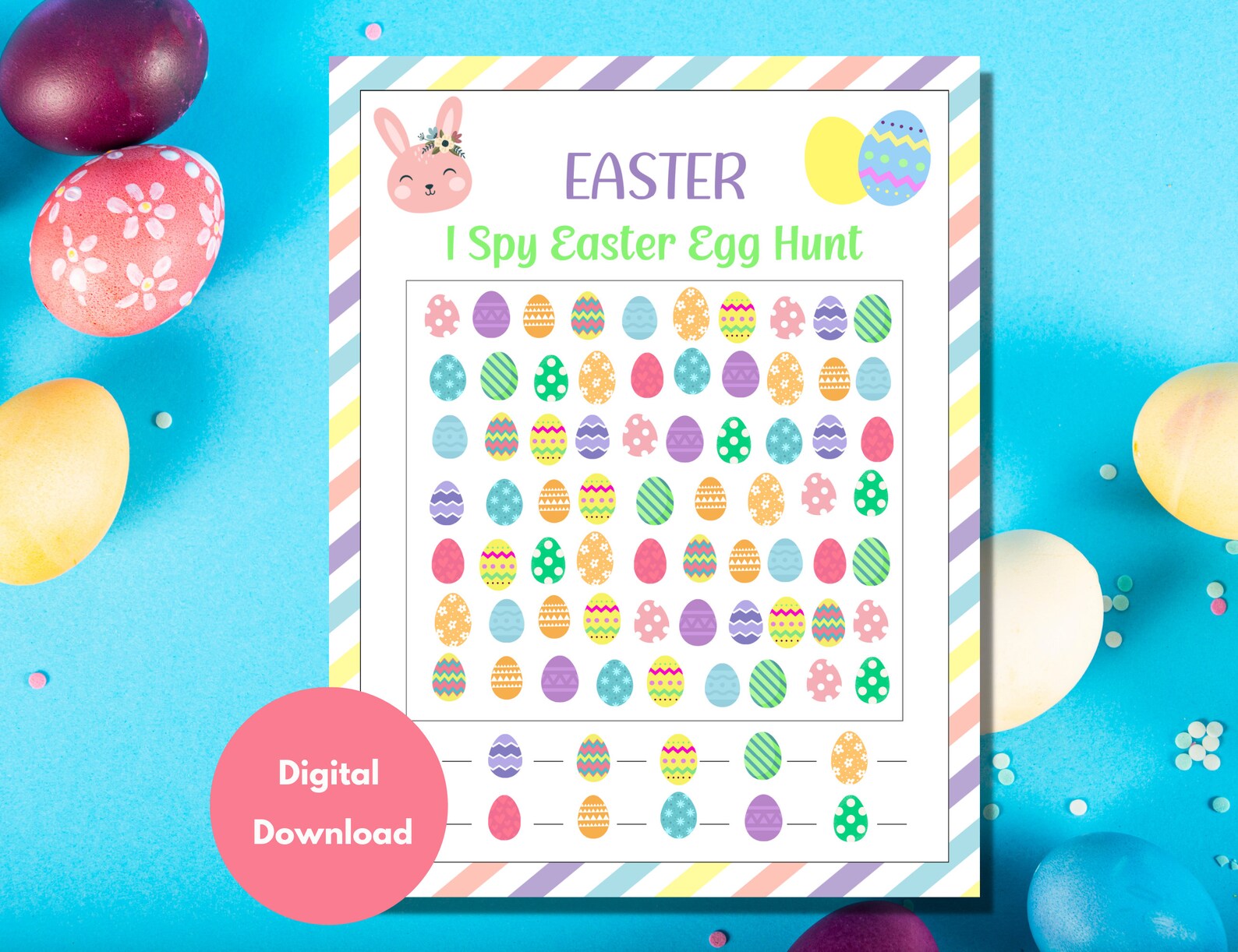 Easter I Spy Game | Easter Egg Hunt | Look and Find Game | Printable ...