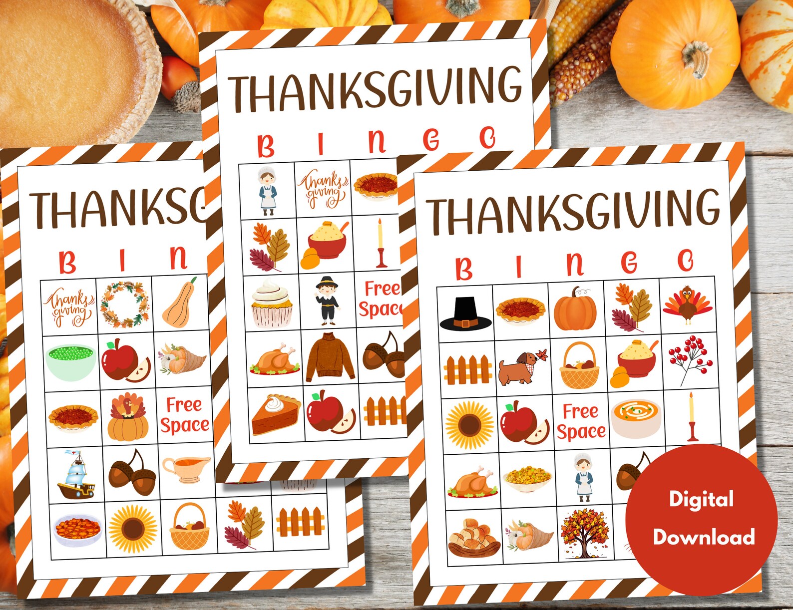 Thanksgiving Bingo | Friendsgiving Bingo | Thanksgiving Games | Family ...