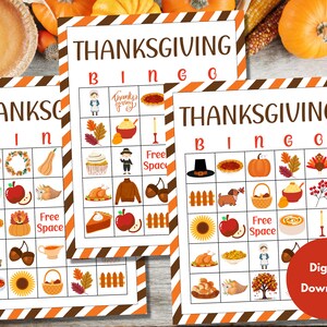 Thanksgiving Bingo | Friendsgiving Bingo | Thanksgiving Games | Family ...