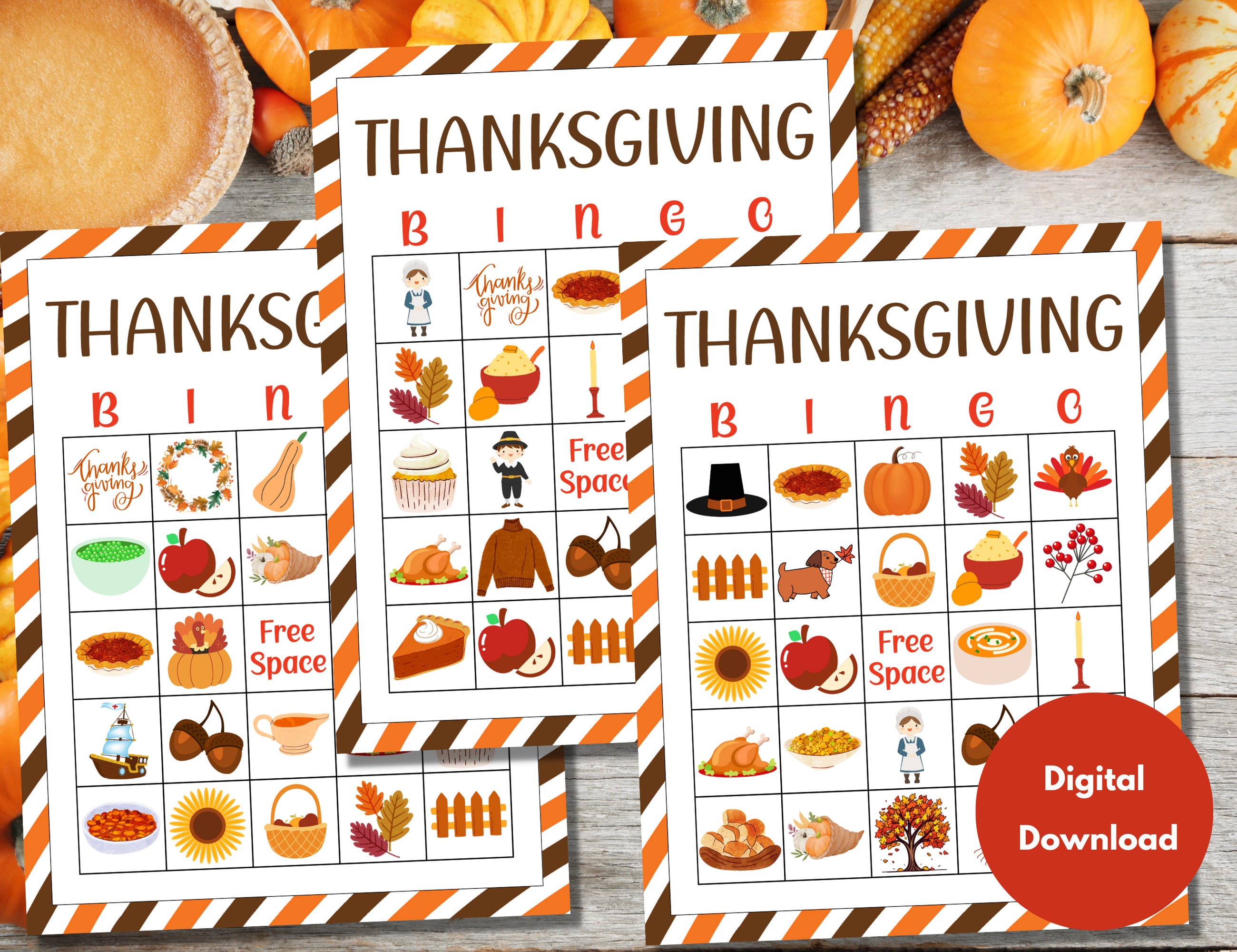 Thanksgiving Bingo | Friendsgiving Bingo | Thanksgiving Games | Family ...