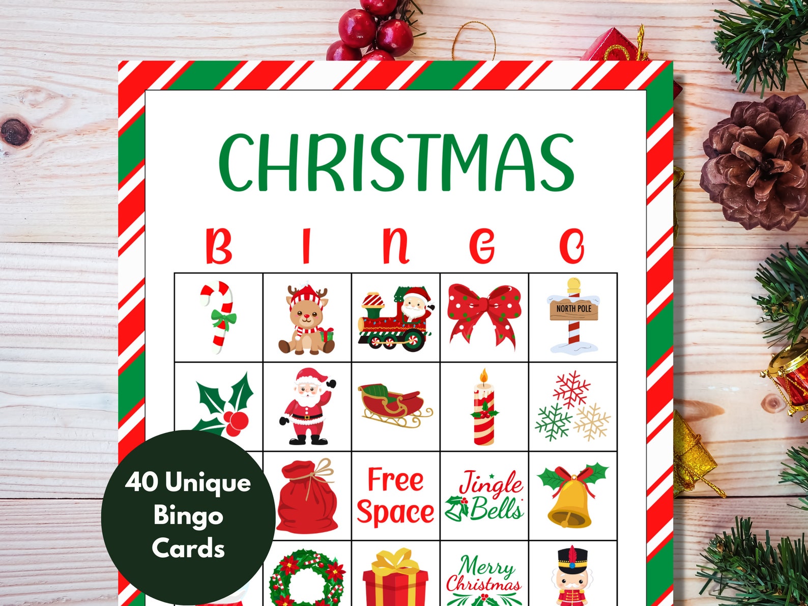 Christmas Bingo | Christmas Party Games | Christmas Games | Family ...