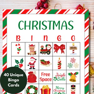 Christmas Bingo | Christmas Party Games | Christmas Games | Family ...