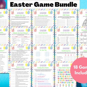 Easter Game Bundle | Easter Activities | Easter Games | Printable Games ...
