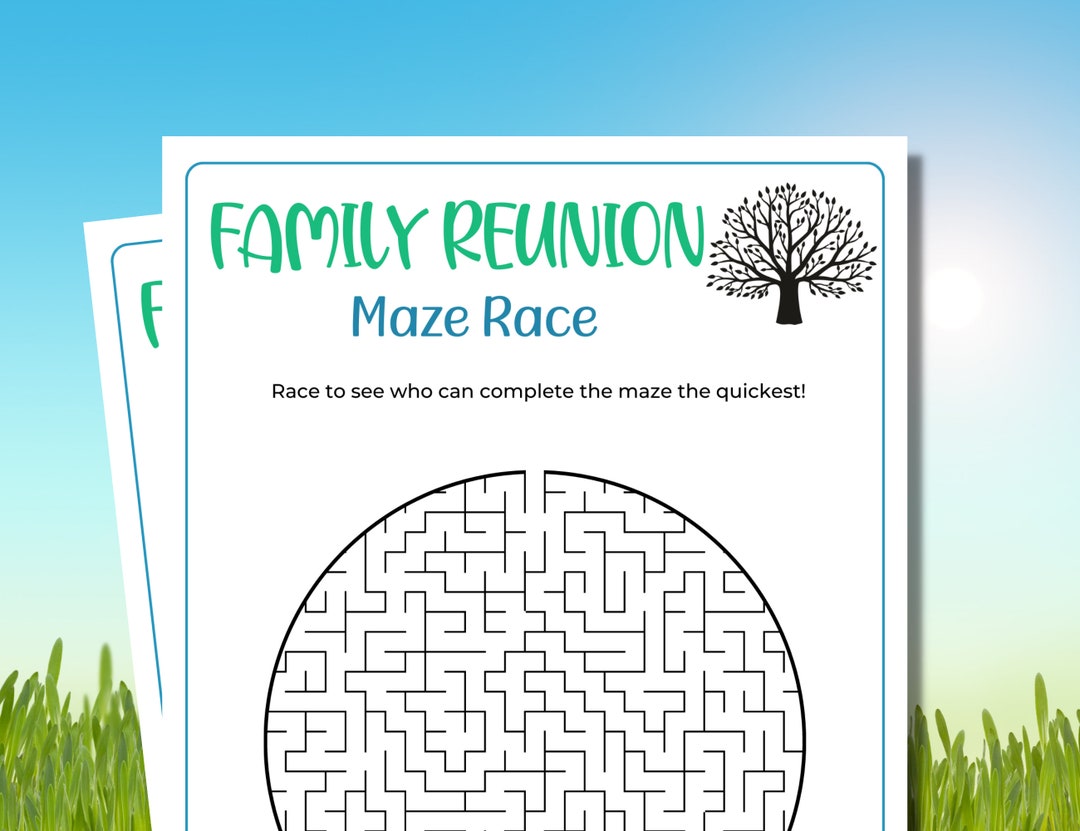 Family Reunion Maze Race | Kids Maze Game | Family Reunion Games ...